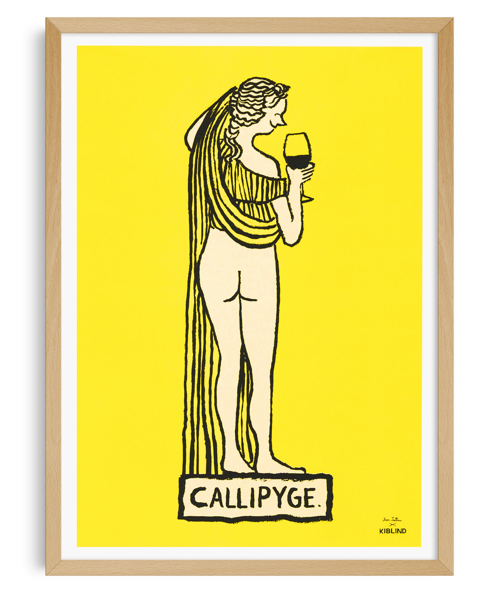 Jean Jullien Poster A3 – Risograph Print | Callipyge | KIBLIND Atelier ...